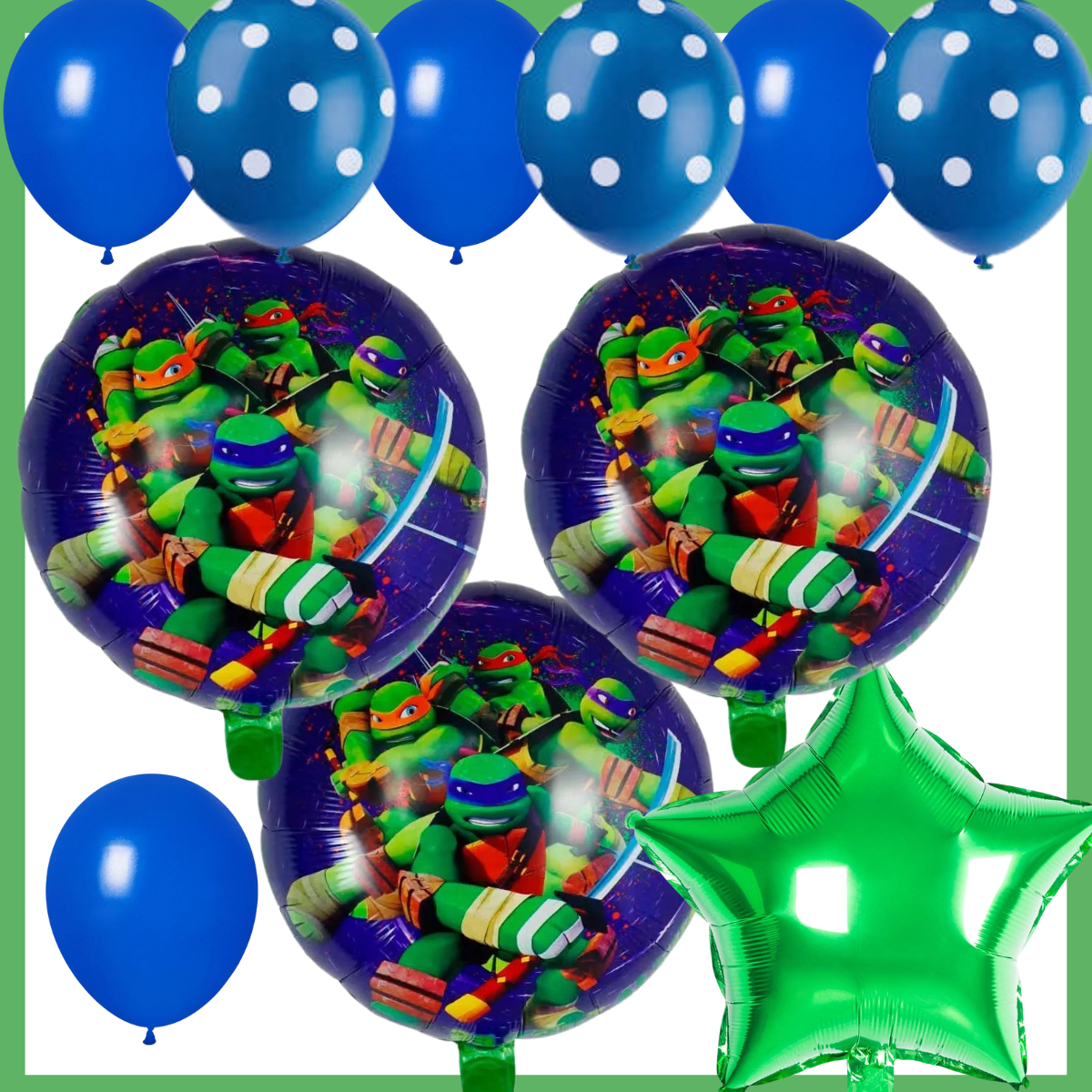 Teenage Mutant Ninja Turtles Balloon Bouquet - All 4 Ninjas! (11 ...