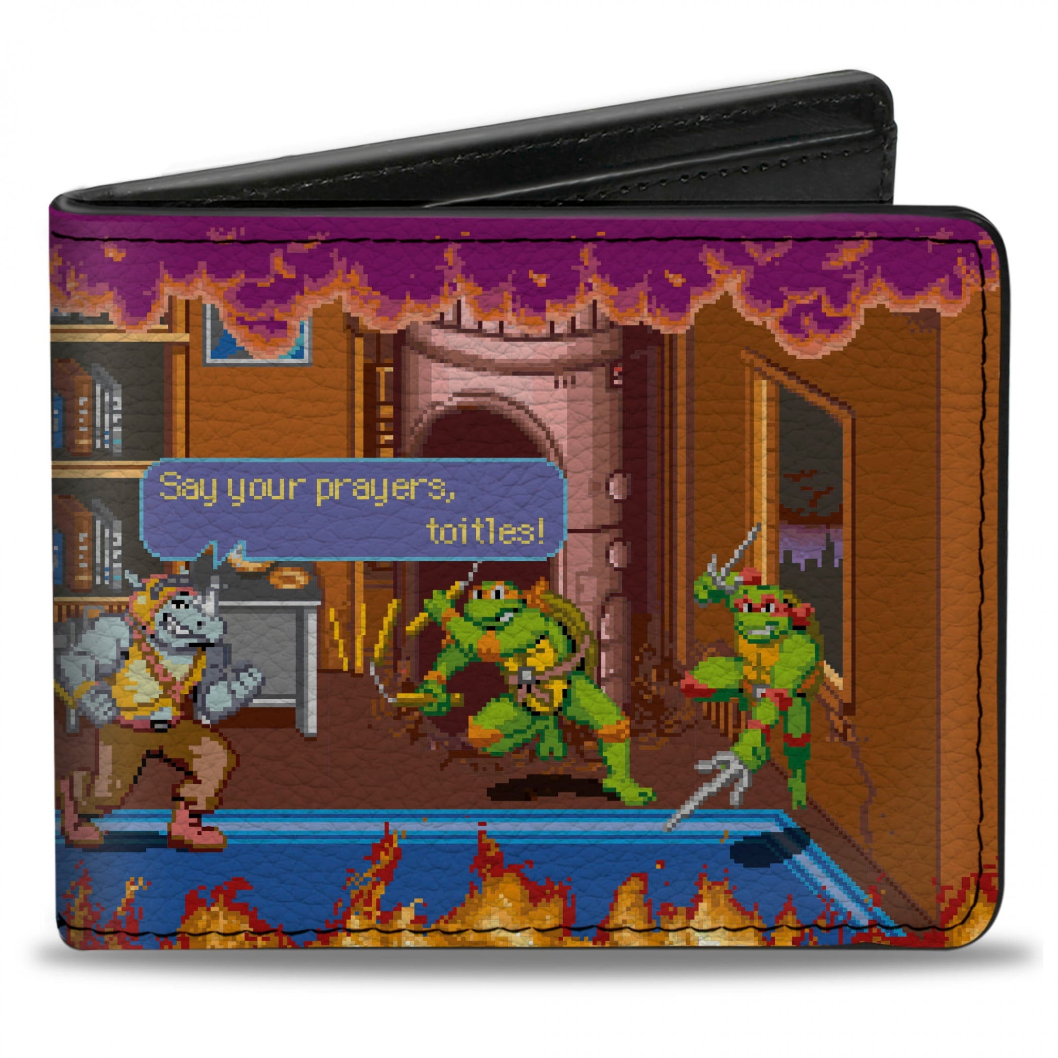 Teenage Mutant Ninja Turtles Battle Rocksteady Arcade Bi-Fold Wallet ...