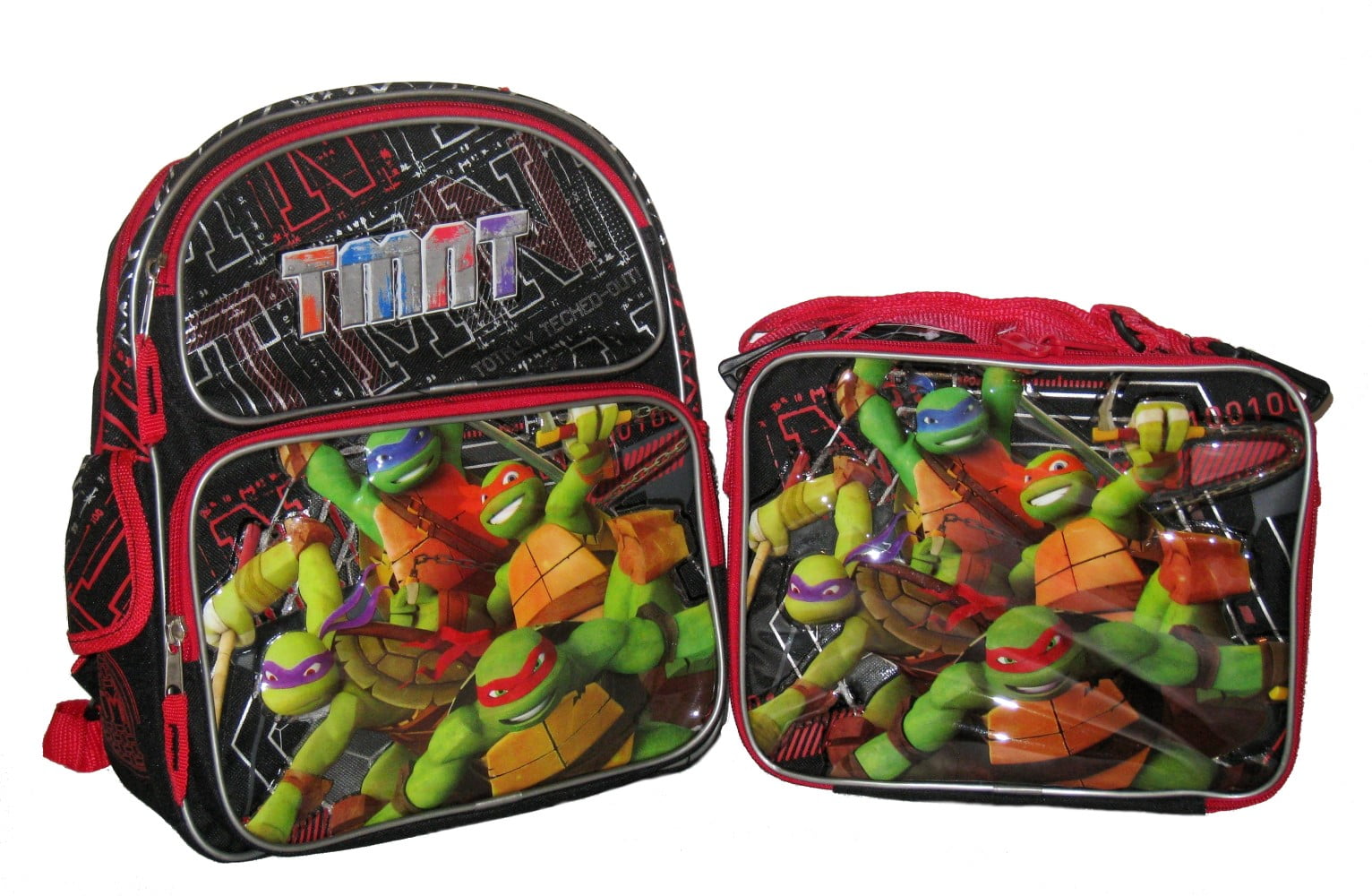 Teenage Mutant Ninja Turtles Black and Red 12" Medium School Backpack ...