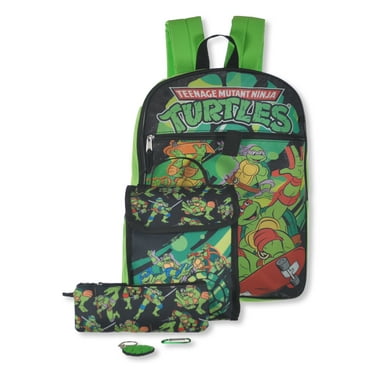 Teenage Mutant Ninja Turtles 4 Piece Backpack Set, Kids 16" School Bag ...