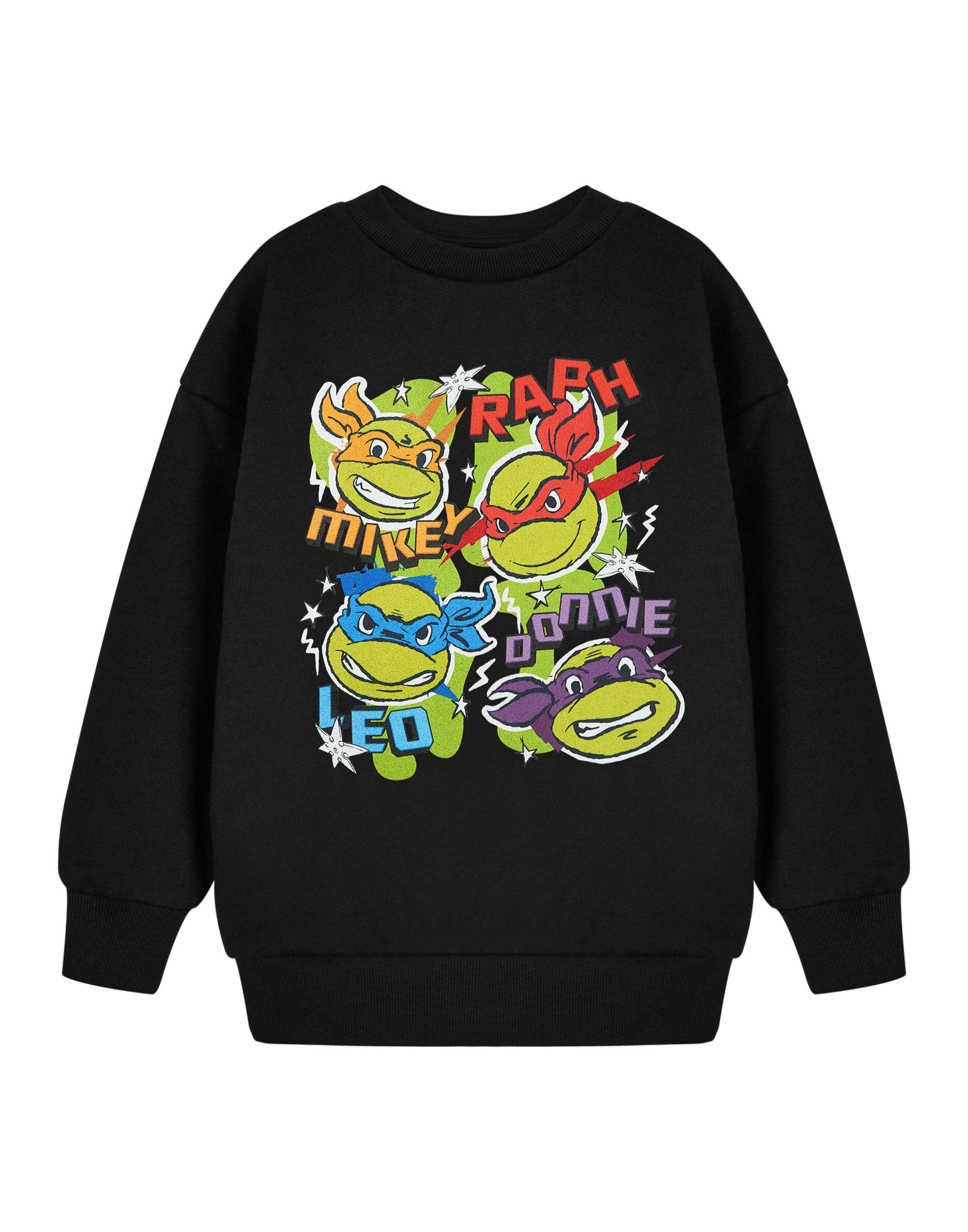 Teenage Mutant Ninja Turtles Boys Black Sweatshirt - Walmart.com