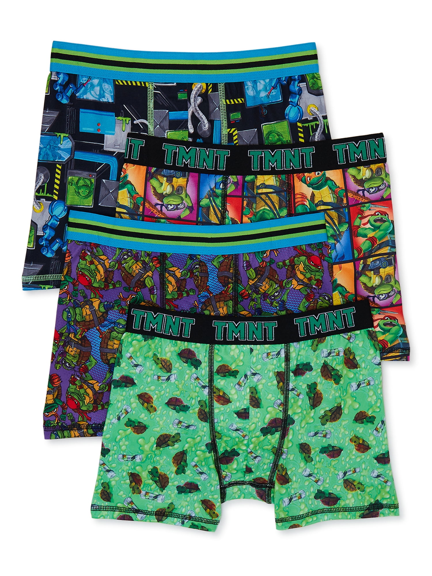 Teenage Mutant Ninja Turtles Boys Boxer Briefs - 4-Pack - Walmart.com