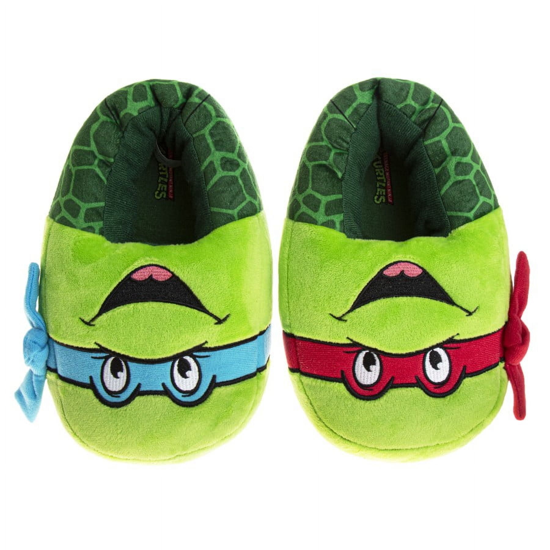 Teenage Mutant Ninja Turtles Boys' Dual Sizes Slippers. (Little Kids ...