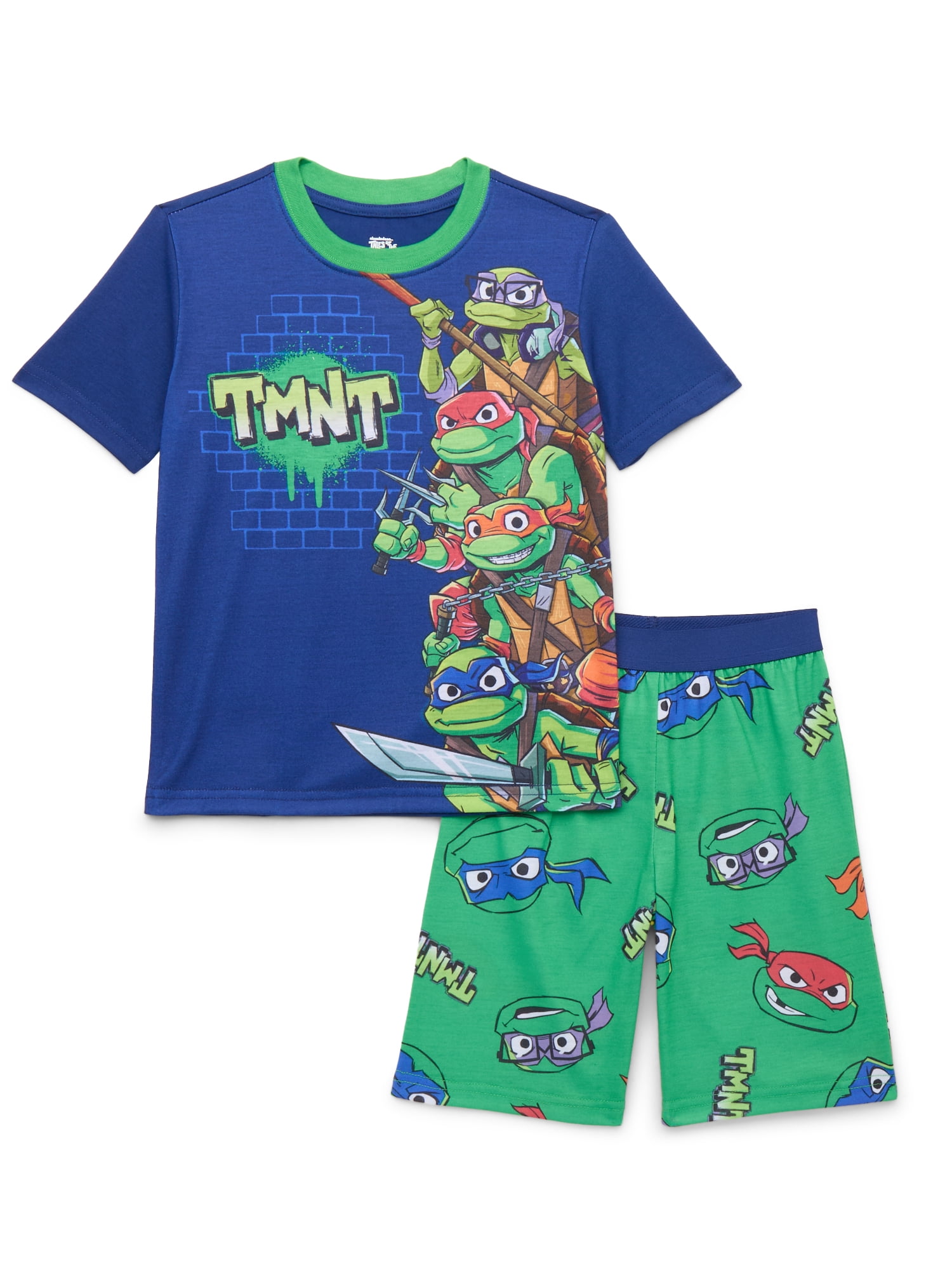 Teenage Mutant Ninja Turtles Boys Graphic Print Tee and Shorts Sleep ...