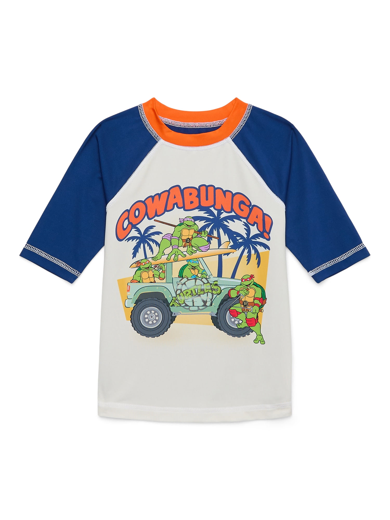 Teenage Mutant Ninja Turtles Boys Rashguard with UPF 50+ Sun Protection ...