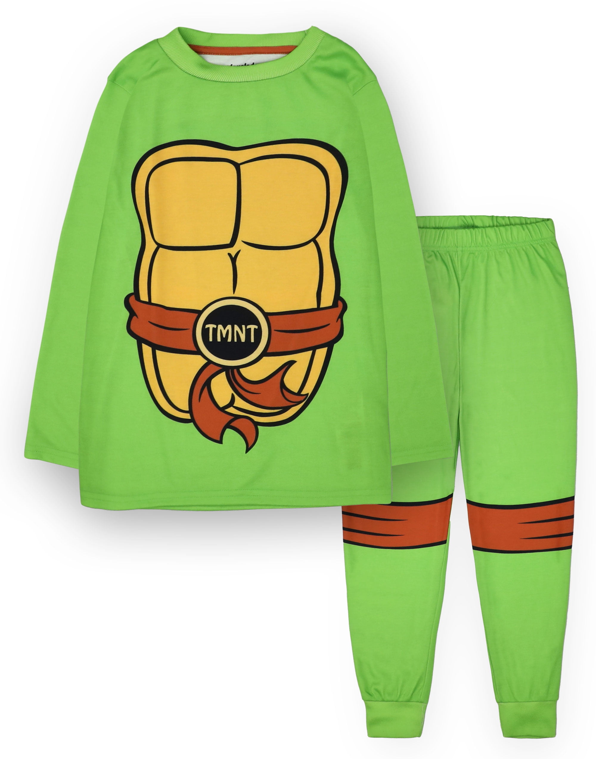 Teenage Mutant Ninja Turtles Boys Green Long Sleeve Long Leg Pyjama Set ...