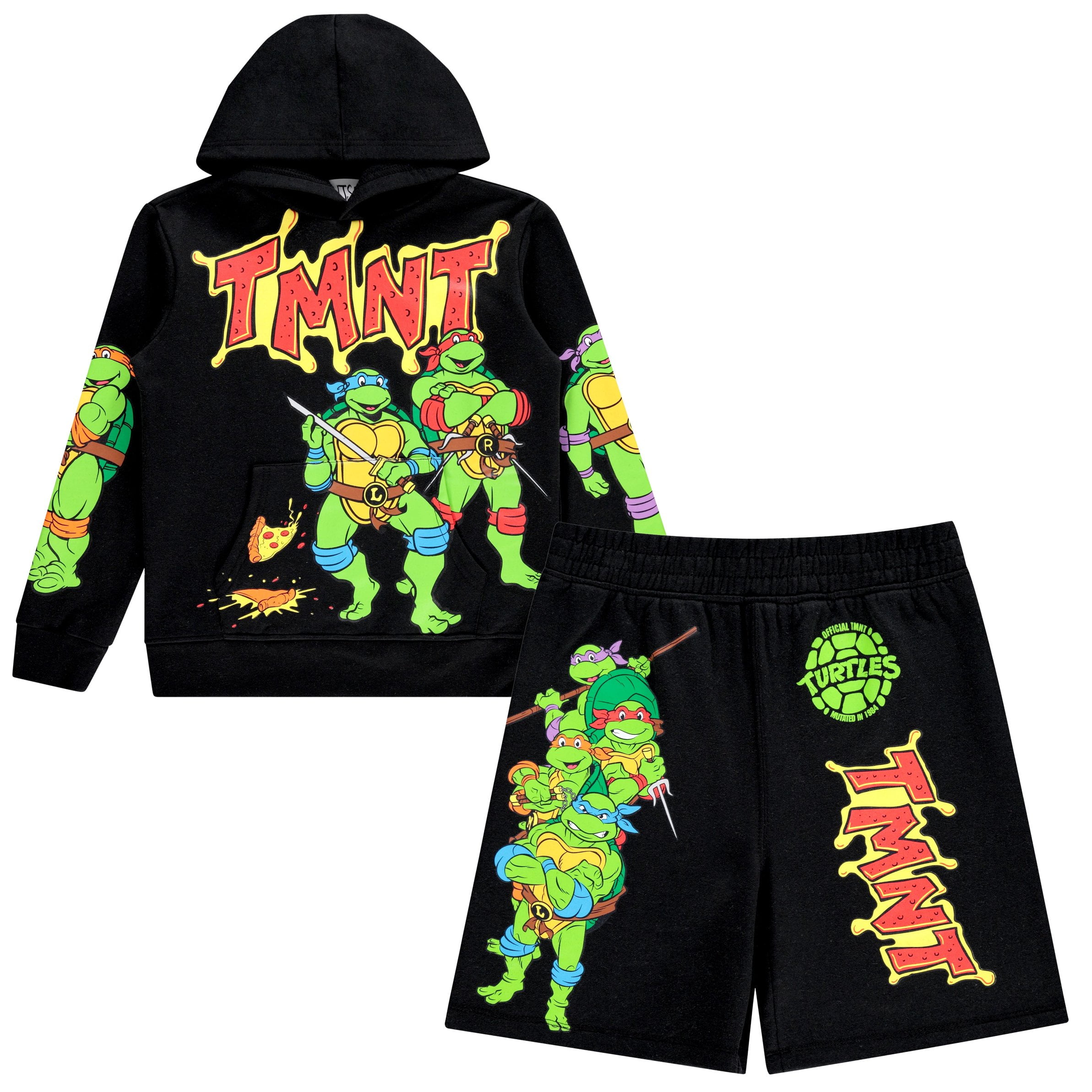 Teenage Mutant Ninja Turtles Boys Hoodie and Shorts Clothing Set ...