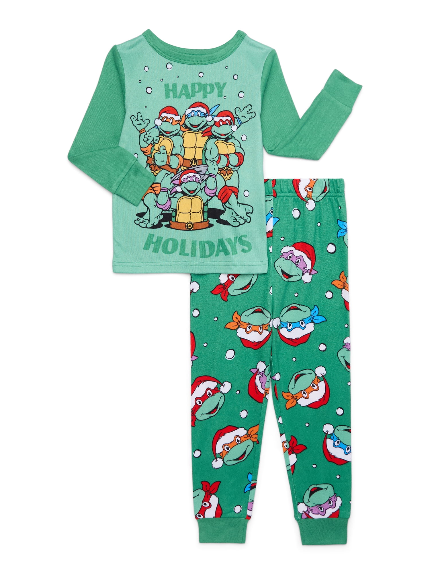 Teenage Mutant Ninja Turtles Boys Long-Sleeve Top & Pants Pajama Set, 2-Piece, Sizes 4-10 ...