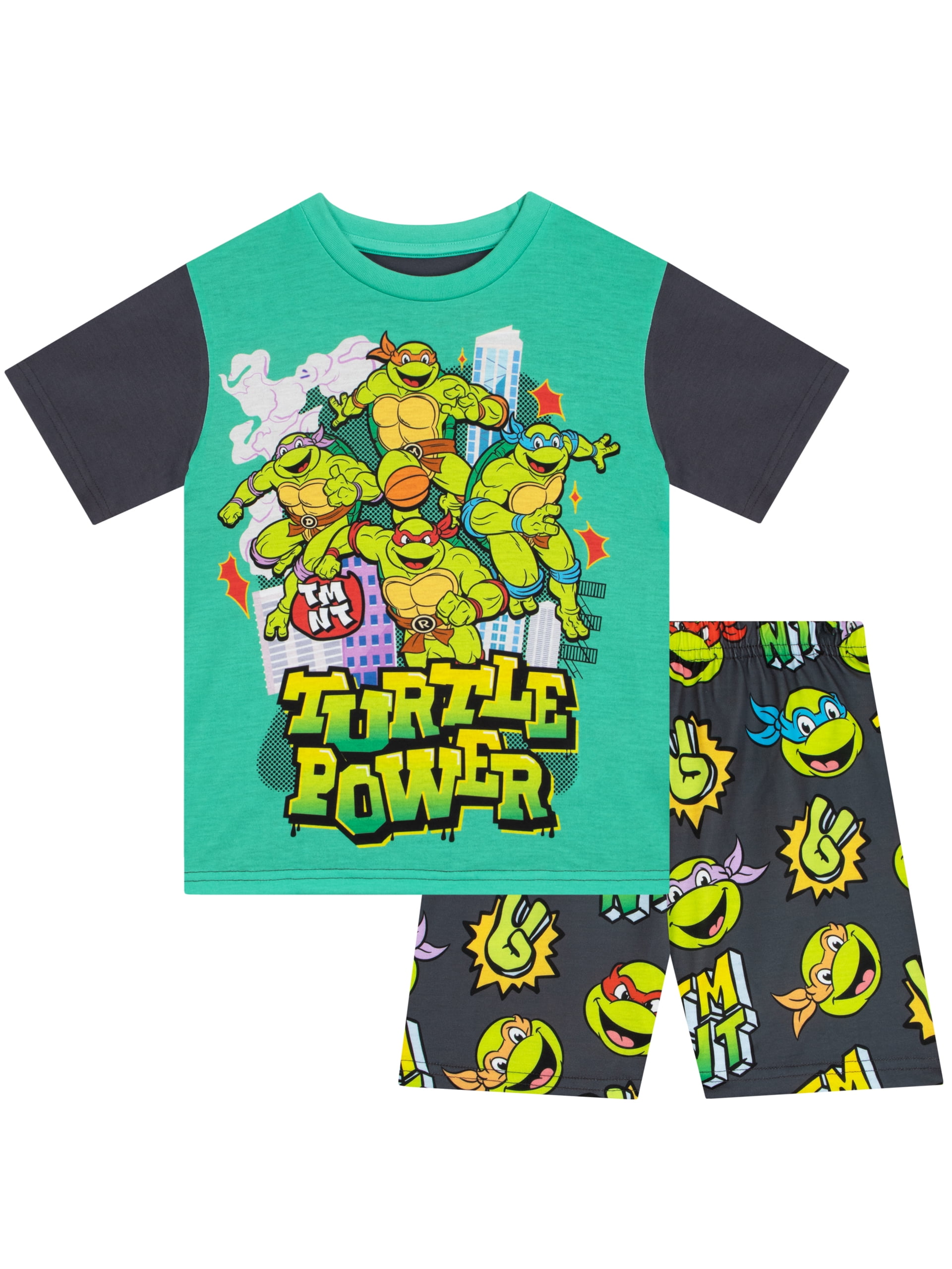Teenage Mutant Ninja Turtles Boys Short Pajamas Sizes 6-14 - Walmart.com