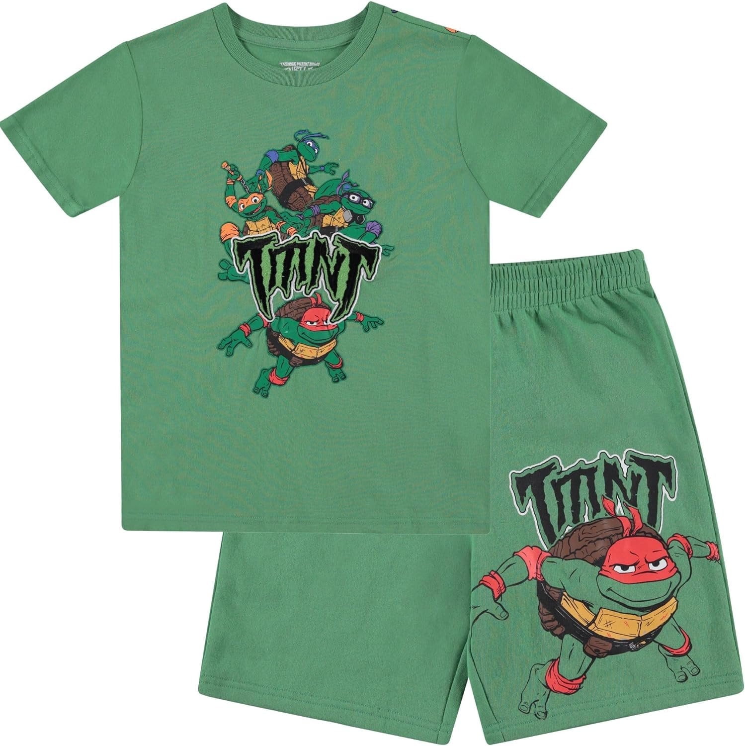Teenage Mutant Ninja Turtles Boys T-Shirt and Shorts Set, Little and Big Boys Sizes 4-20, Nice ...