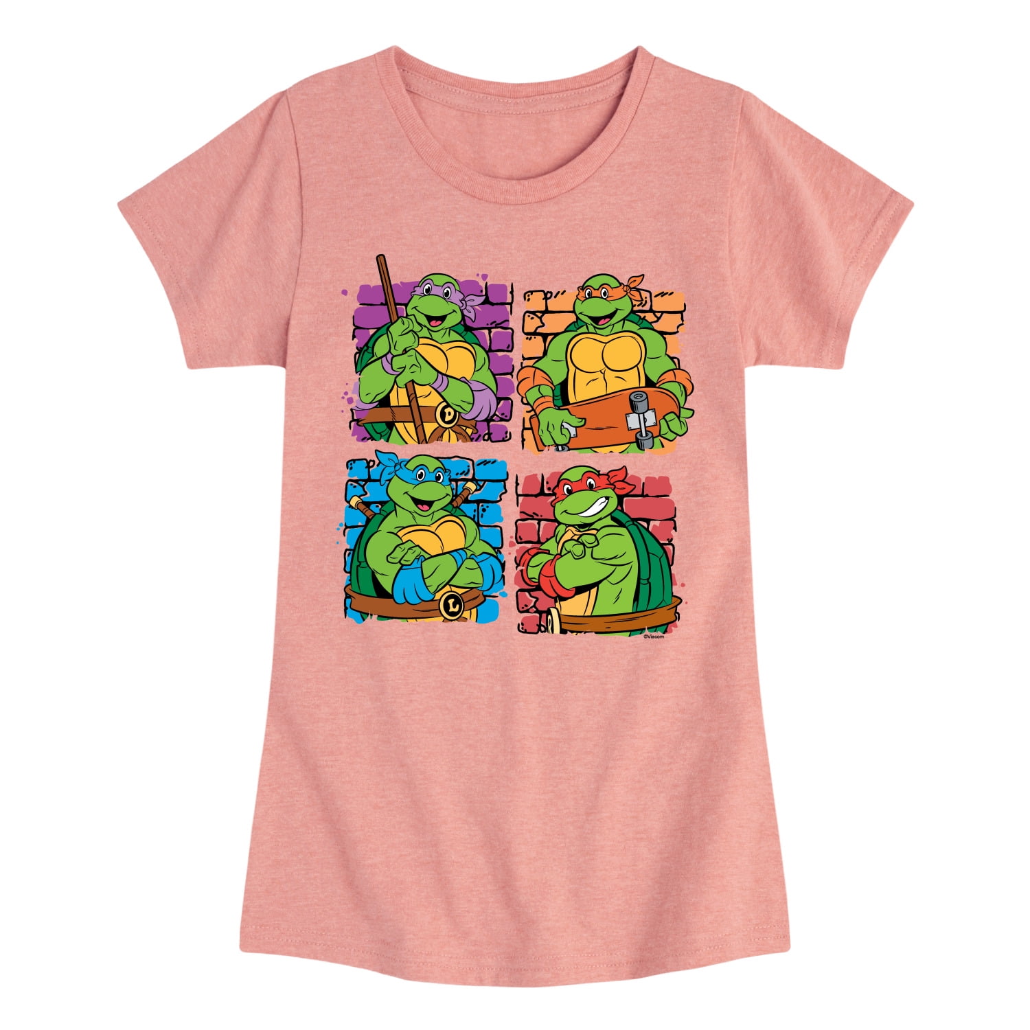 Teenage Mutant Ninja Turtles - Bricks - Toddler & Youth Girls Short ...