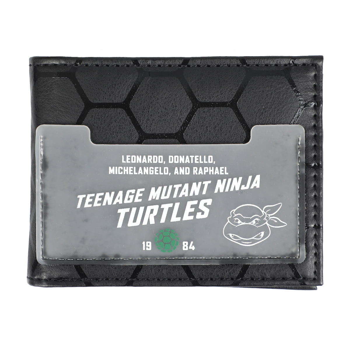 Teenage Mutant Ninja Turtles Character Face Men's Black Bifold Wallet ...