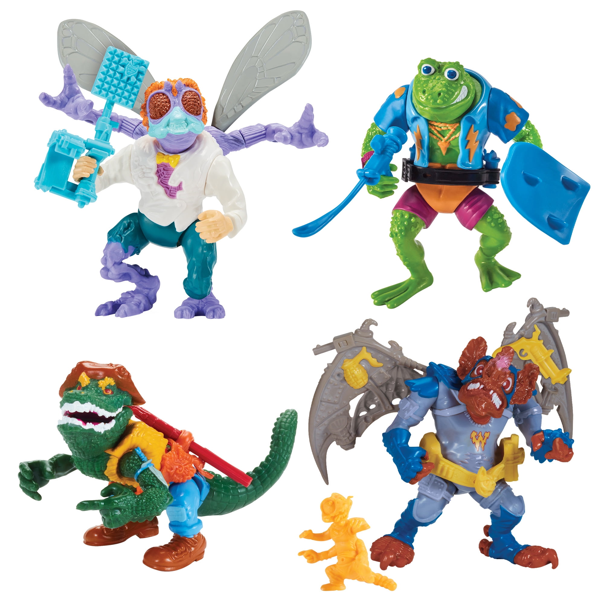 Teenage Mutant Ninja Turtles Classic Figure Bundle, (4 Pack) 7.75" 12. ...
