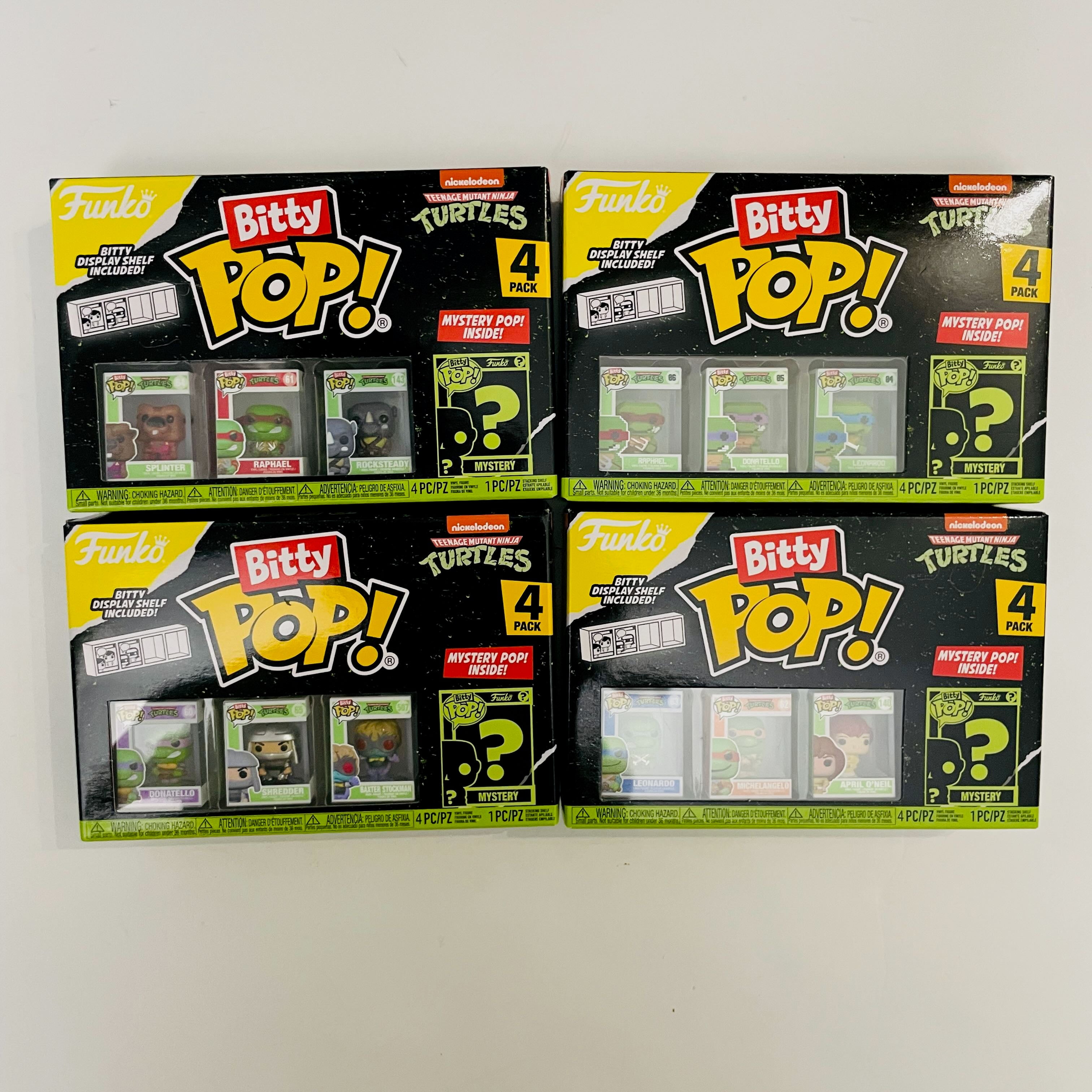 Teenage Mutant Ninja Turtles Comics Bitty Pop! Mini-Figure 4-Pack - Set ...