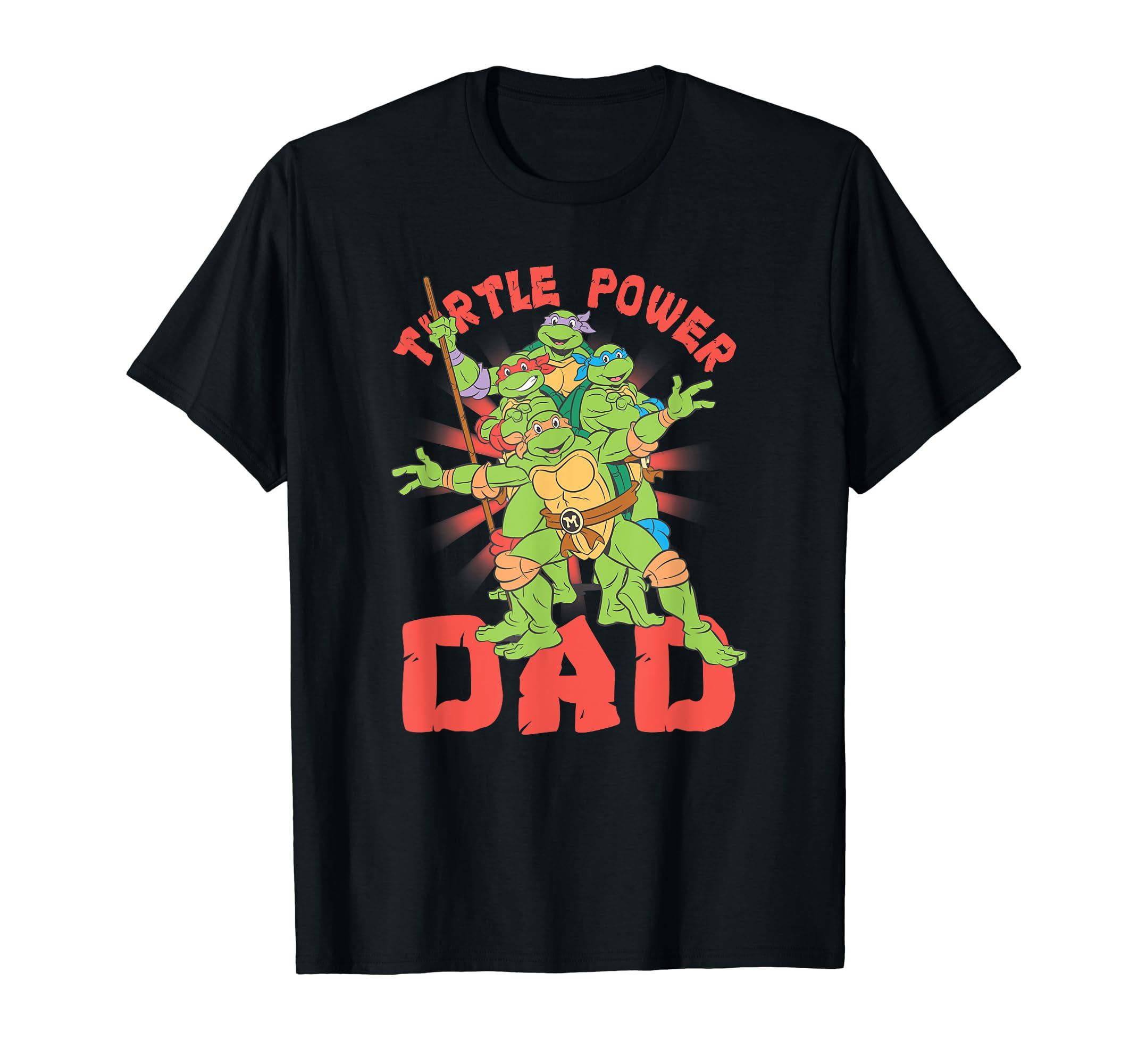 Teenage Mutant Ninja Turtles Dad Turtle Power Poster T-Shirt - Walmart.com