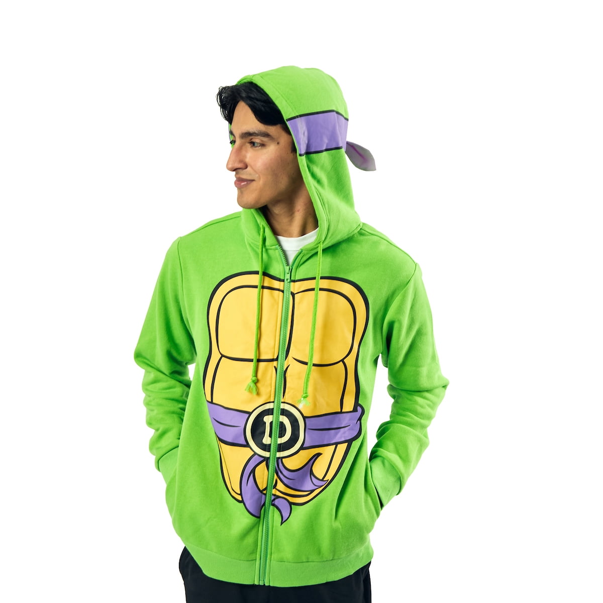 Teenage Mutant Ninja Turtles Donatello Long Sleeve Men's Green Cosplay ...