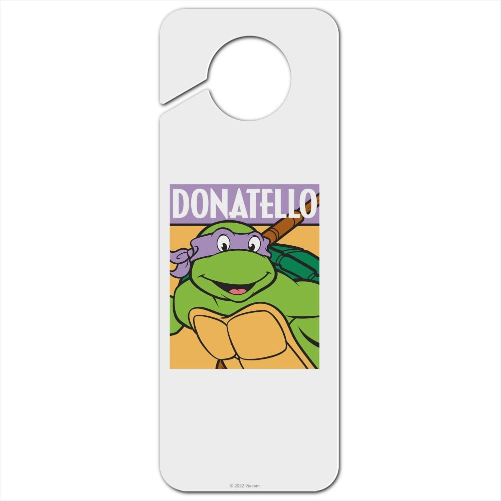 Teenage Mutant Ninja Turtles Donatello Plastic Door Knob Hanger Sign ...
