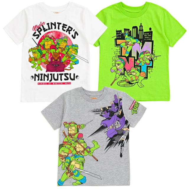 Teenage Mutant Ninja Turtles Donatello Raphael Leonardo 3 Pack T-Shirts ...