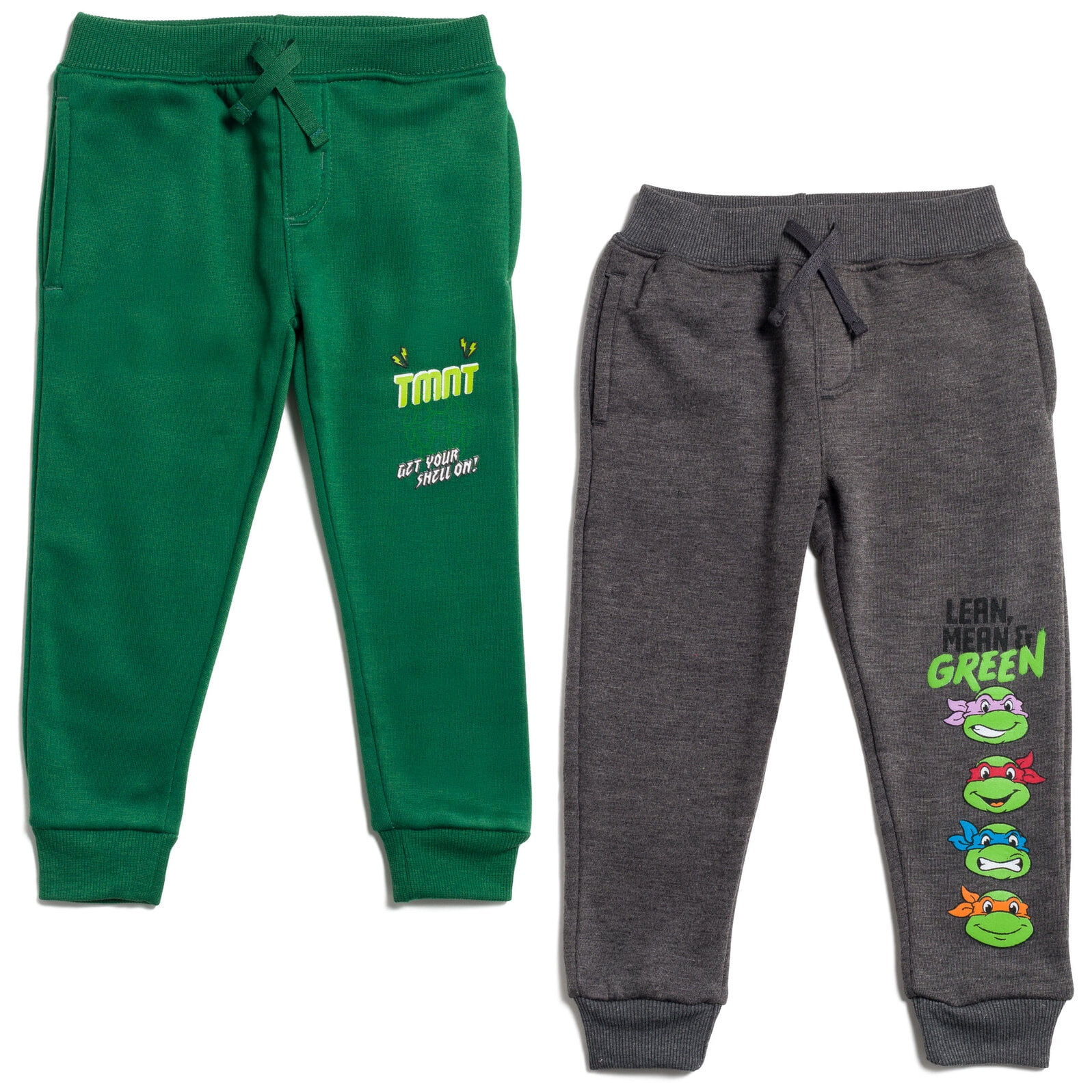 Teenage Mutant Ninja Turtles TMNT Boys Fleece Jogging Sweatpants Outfit ...