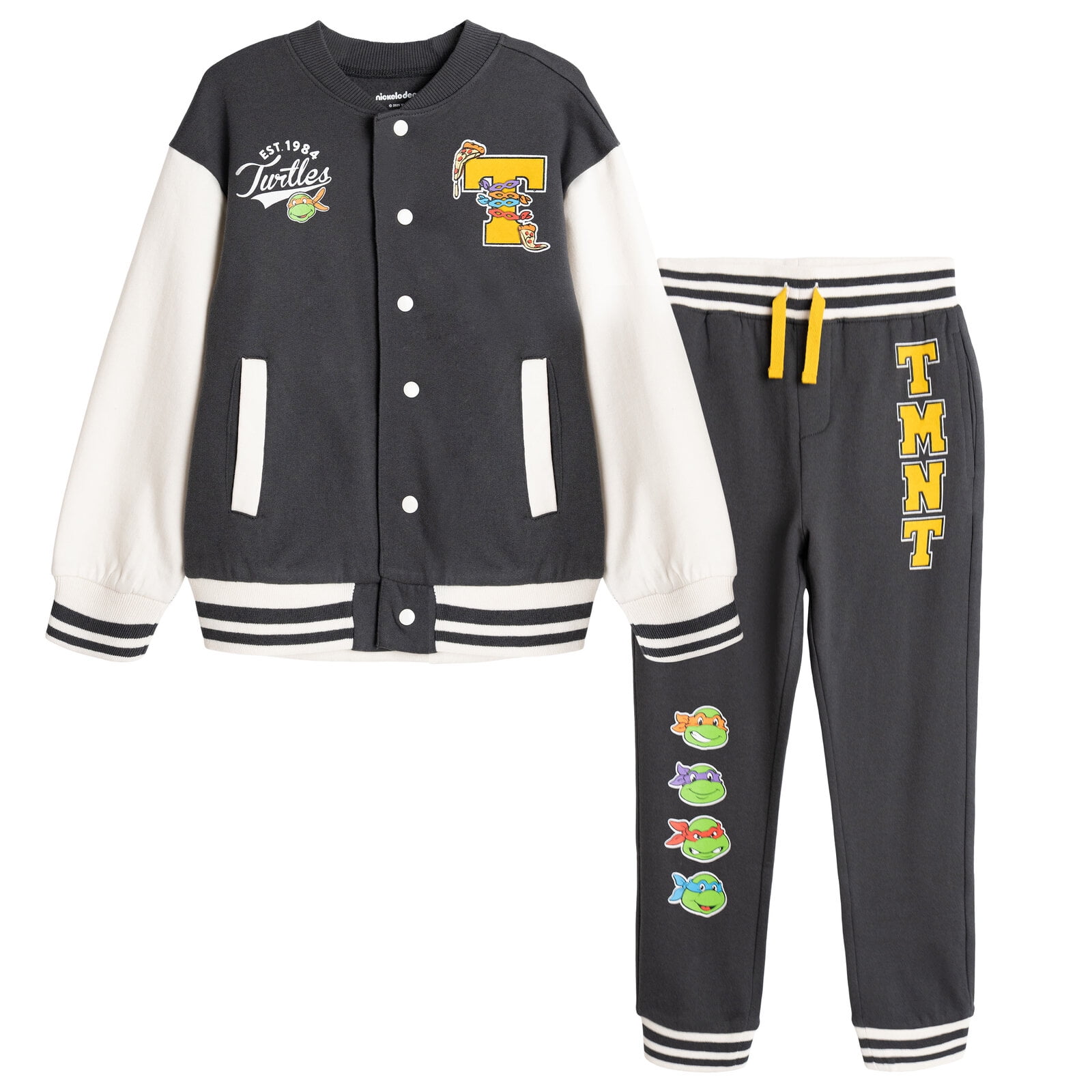 Teenage Mutant Ninja Turtles Donatello Raphael Leonardo Fleece Varsity ...