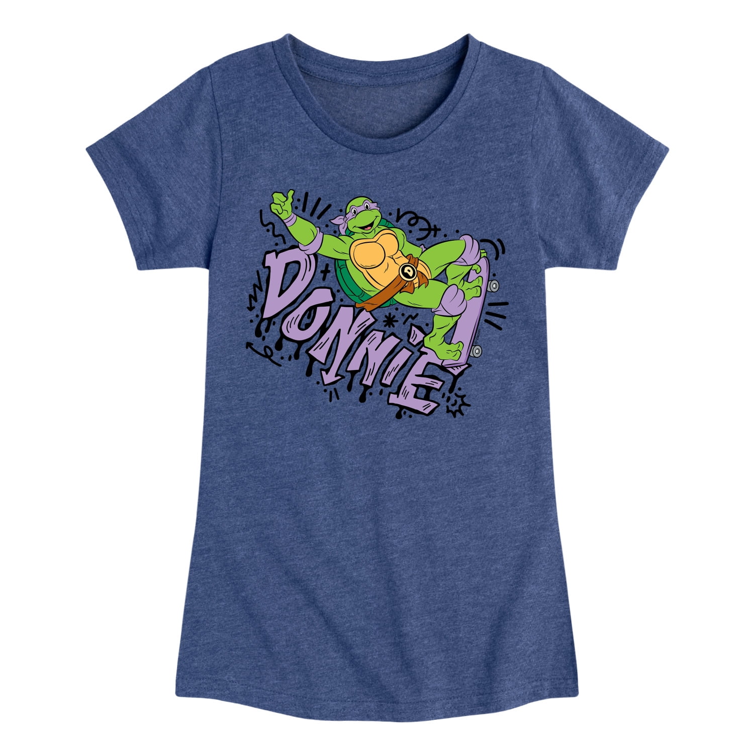 Teenage Mutant Ninja Turtles - Donnie - Toddler & Youth Girls Short ...