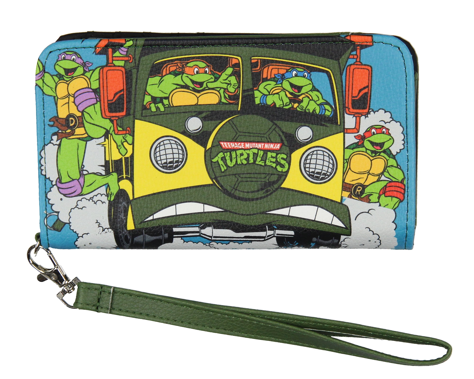 Teenage Mutant Ninja Turtles Dudes Action Scene Snap Closure Wristlet ...