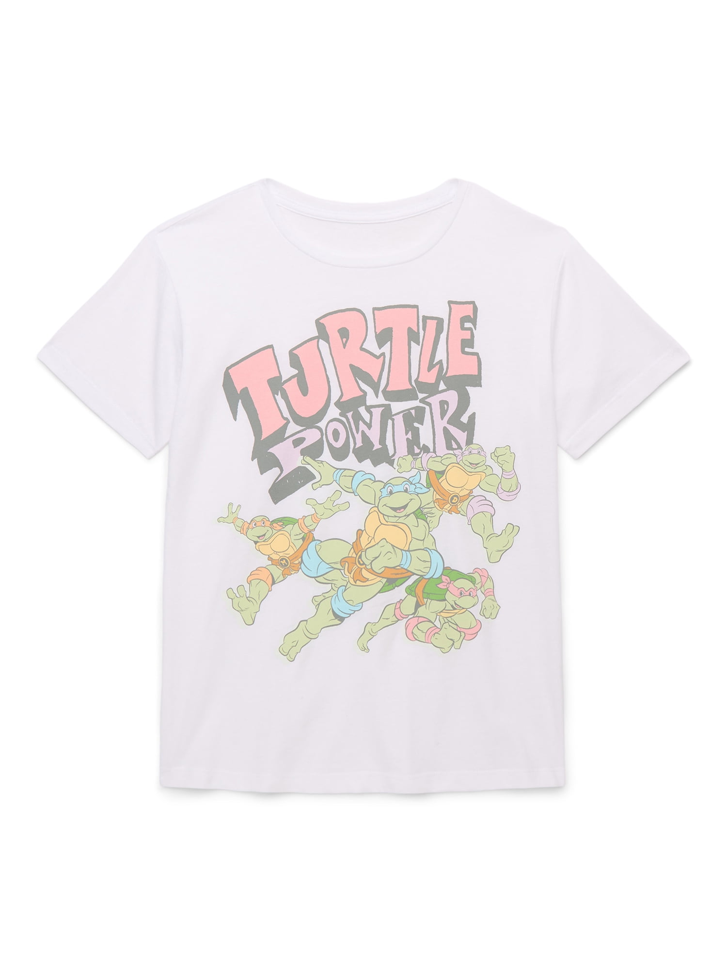 Teenage Mutant Ninja Turtles Girls Short Sleeve Graphic T-Shirt, Sizes 4-16 - Walmart.com
