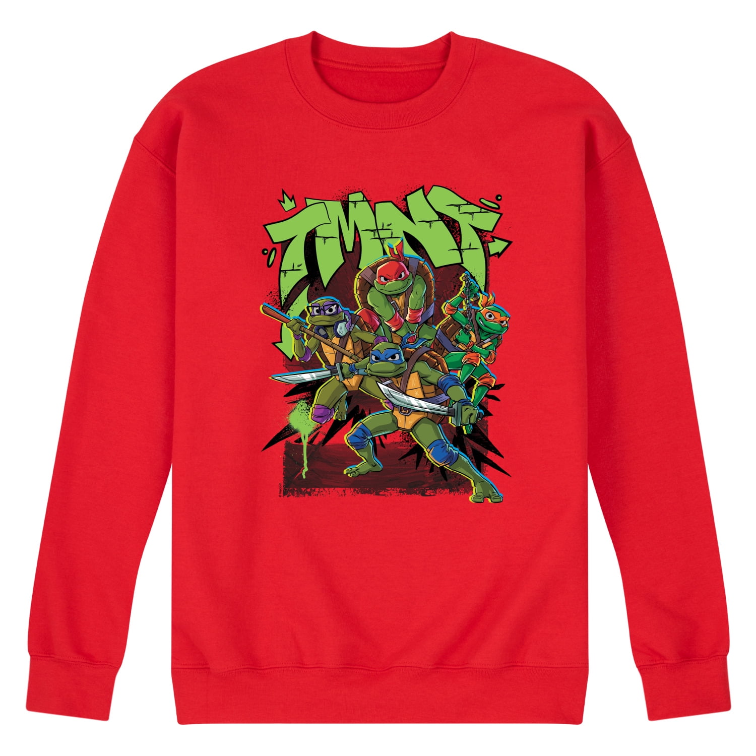 Teenage Mutant Ninja Turtles - Graffiti - Men's Crew Fleece Sweatshirt ...