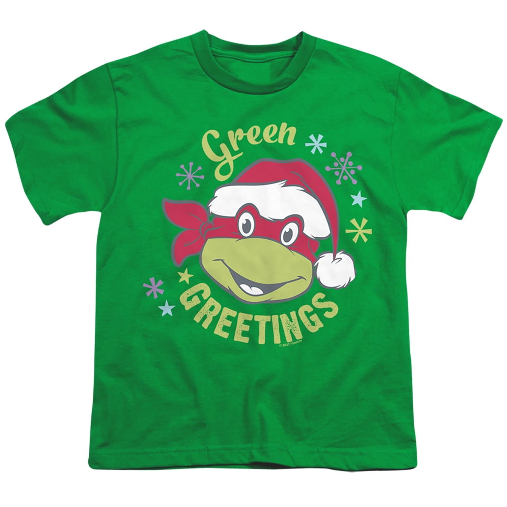Teenage Mutant Ninja Turtles Green Greetings For Christmas Kids T ...