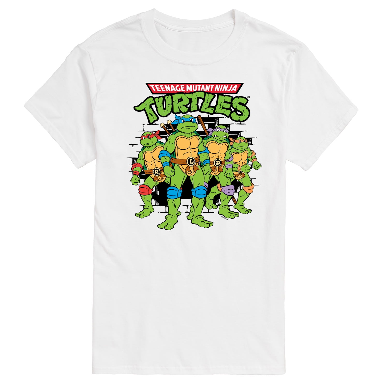Teenage Mutant Ninja Turtles - Group Logo Brick Wall - Men's Short ...