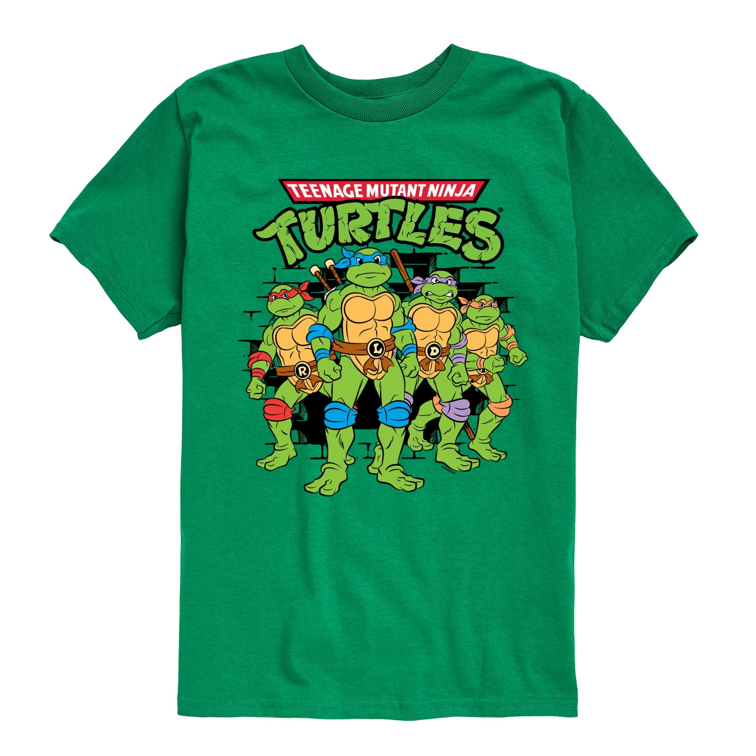 Teenage Mutant Ninja Turtles - Group Logo Brick Wall - Toddler & Youth ...