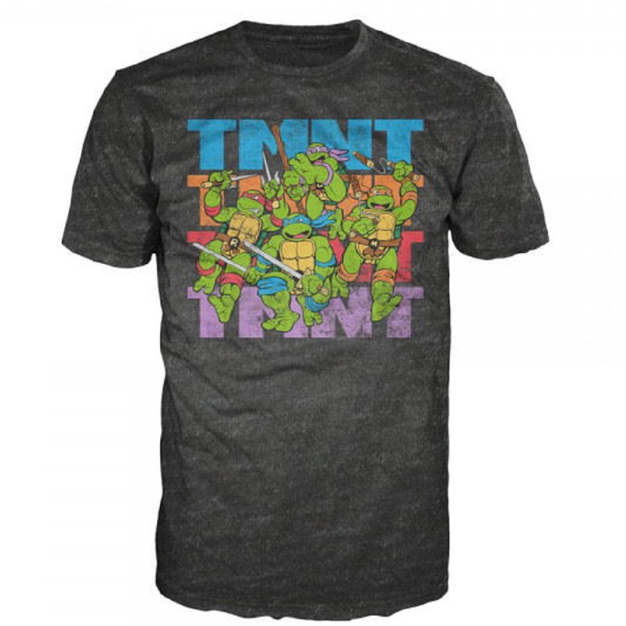 Teenage Mutant Ninja Turtles Group Shot TMNT Men's T-Shirt (Large ...