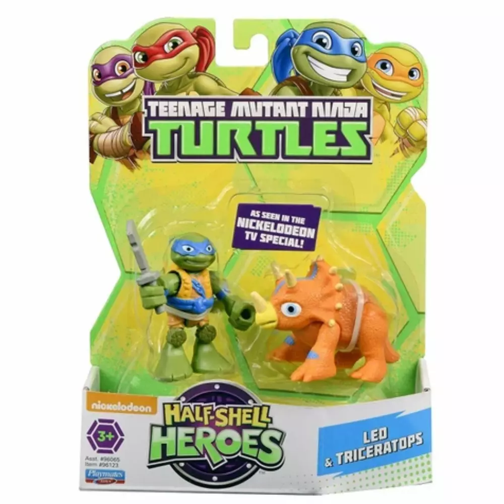 Teenage Mutant Ninja Turtles Half-Shell Heroes - LEO & TRICERATOPS ...