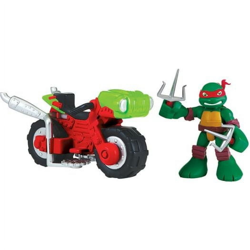 Teenage Mutant Ninja Turtles Half-Shell Heroes - Raph with Mini Cycle ...