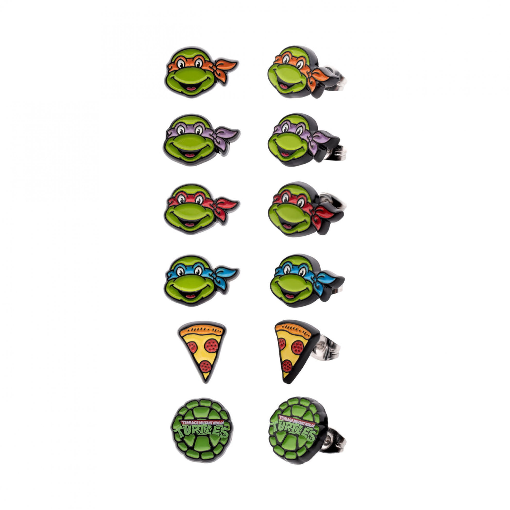 Teenage Mutant Ninja Turtles Icons Earrings 6-Pair Set - Walmart.com