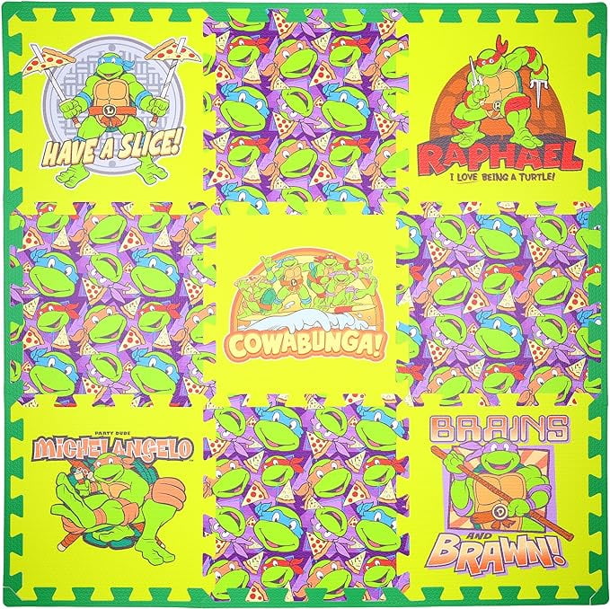 Teenage Mutant Ninja Turtles Kids Foam Mat, Interlocking Puzzle Non ...
