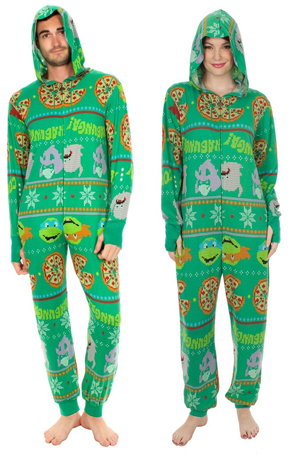 Teenage Mutant Ninja Turtles Mens' Union Suit Costume Sleep Pajama ...