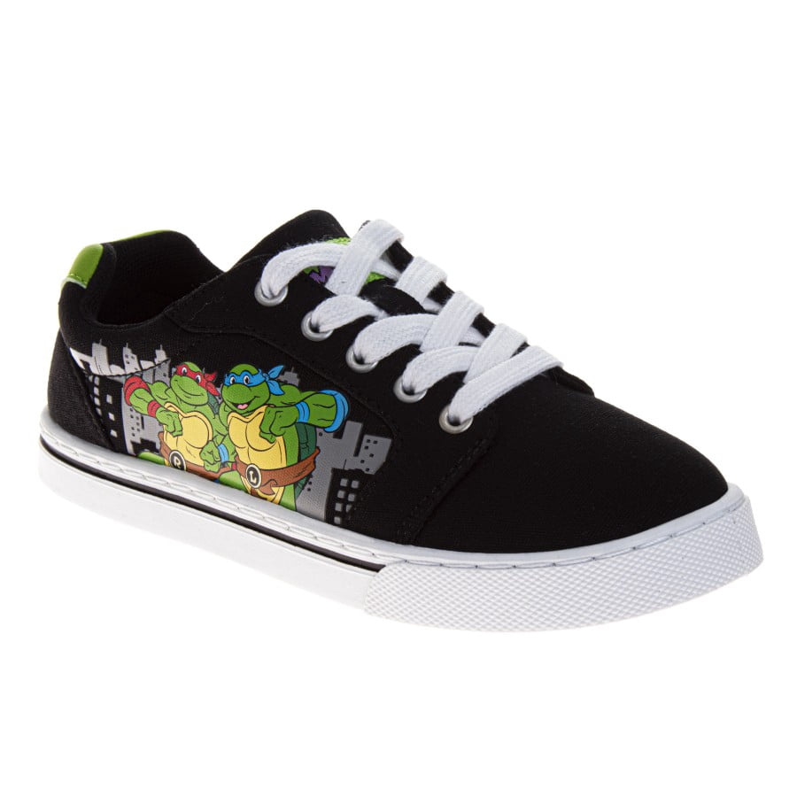 Teenage Mutant Ninja Turtles Lace Up Canvas Sneakers. (Little Kids Big ...
