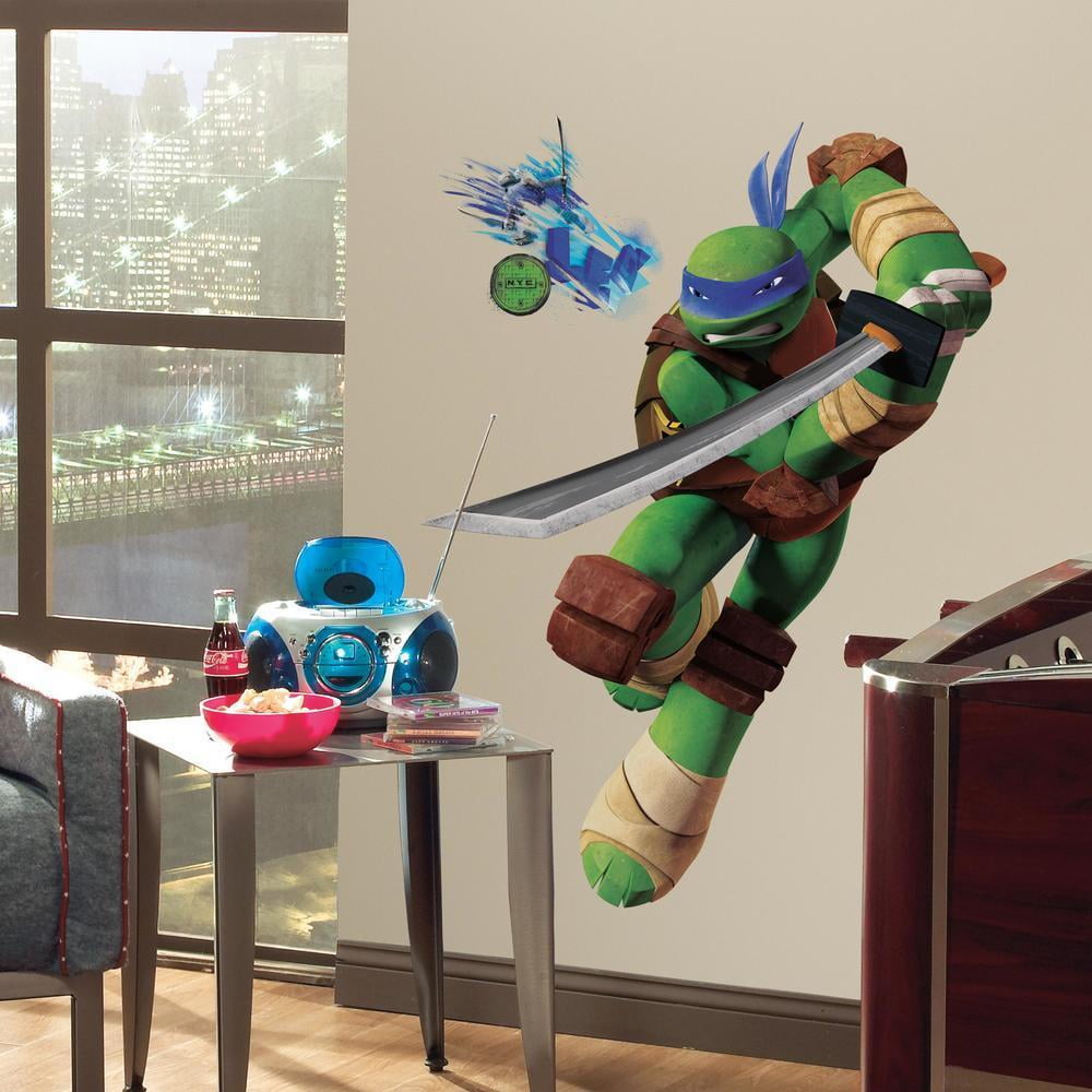Teenage Mutant Ninja Turtles Leonardo Giant Wall Decal - Walmart.com