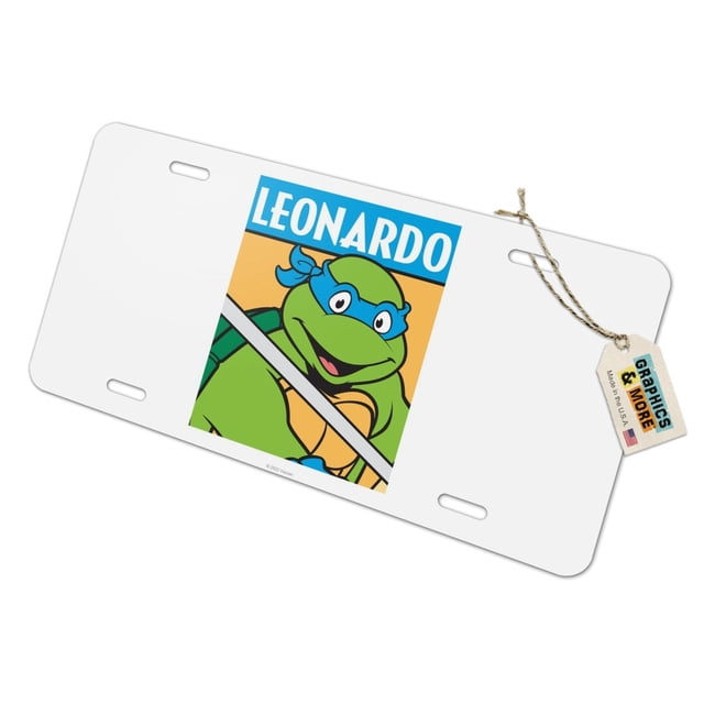 Teenage Mutant Ninja Turtles Leonardo Novelty Metal Vanity Tag License ...