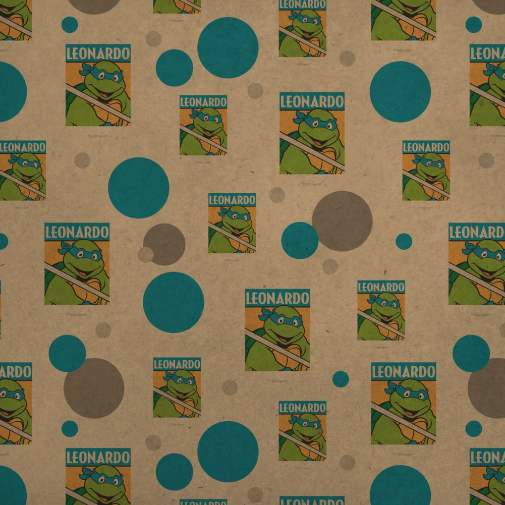 Teenage Mutant Ninja Turtles Leonardo Premium Kraft Gift Wrap Wrapping ...