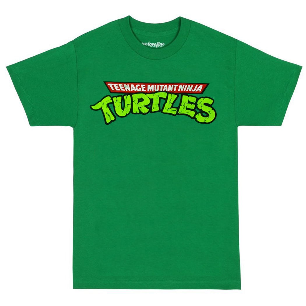 Teenage Mutant Ninja Turtles Logo Men's T-Shirt, Green, Small - Walmart.com