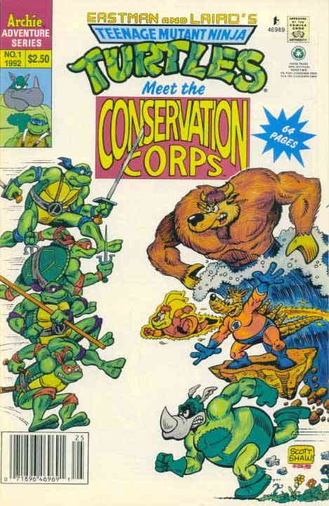 Teenage Mutant Ninja Turtles Meet the Conservation Corps #1 (Newsstand ...