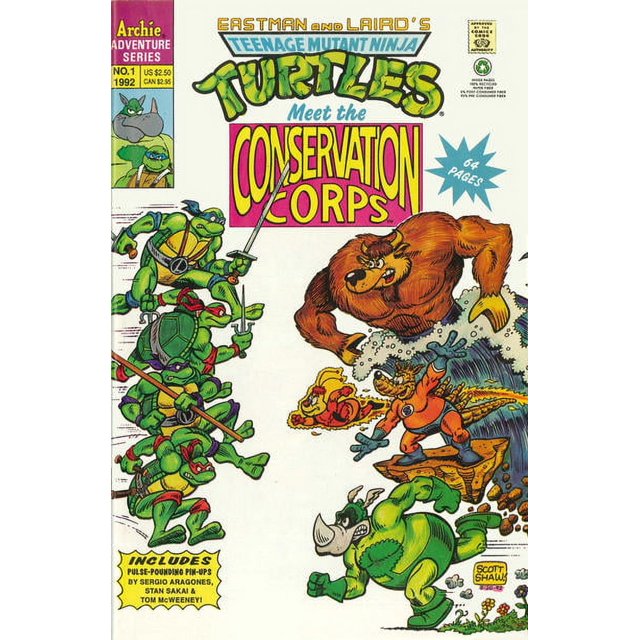Teenage Mutant Ninja Turtles Meet the Conservation Corps #1 VF ; Archie ...
