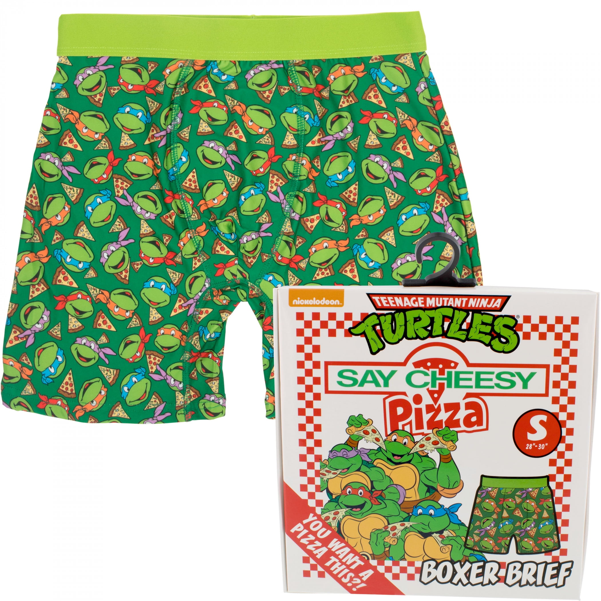 Teenage Mutant Ninja Turtles Men's Boxer Briefs in Pizza Box-Medium (32 ...
