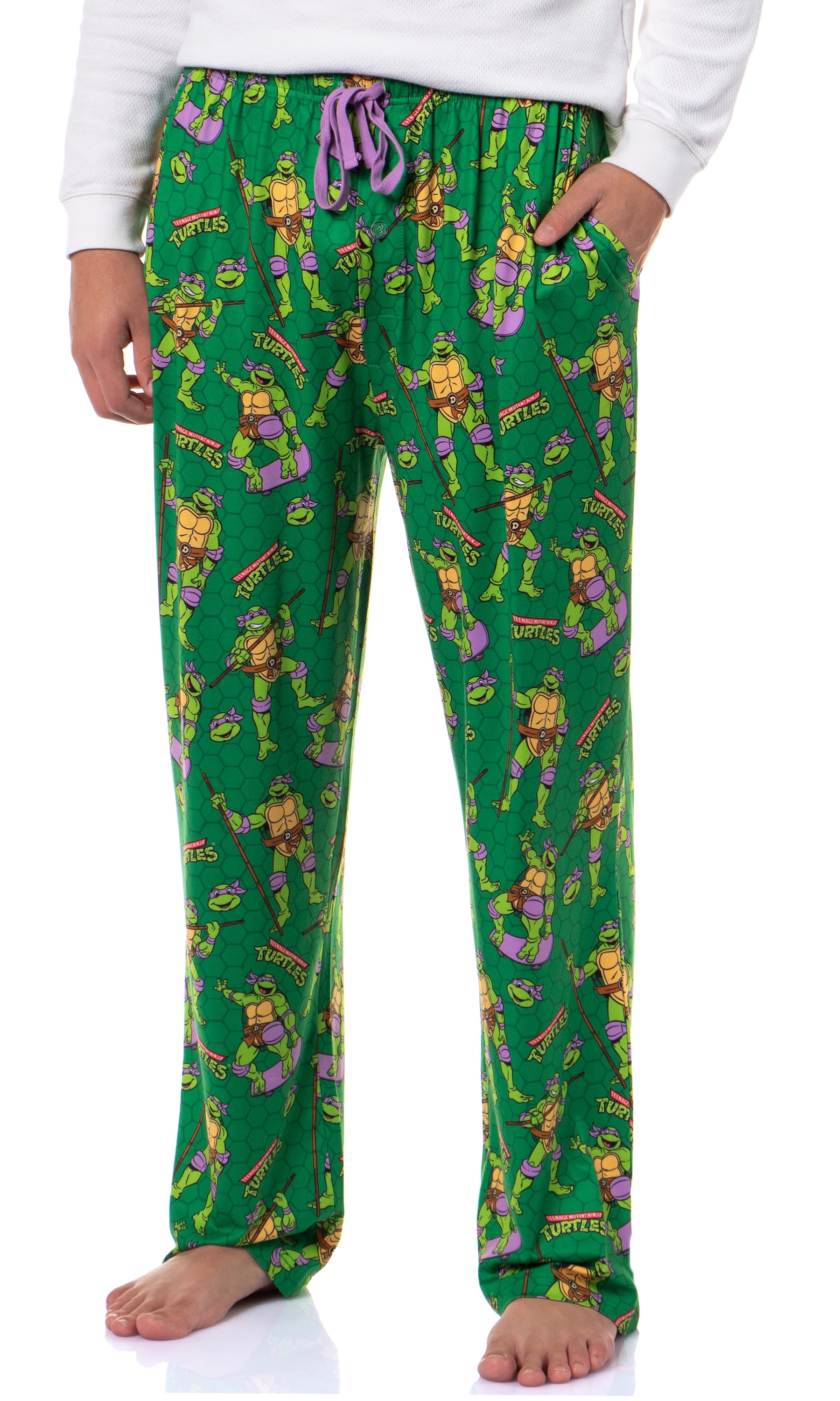 Teenage Mutant Ninja Turtles Men's Tossed Print Sleep Pajama Pants For ...