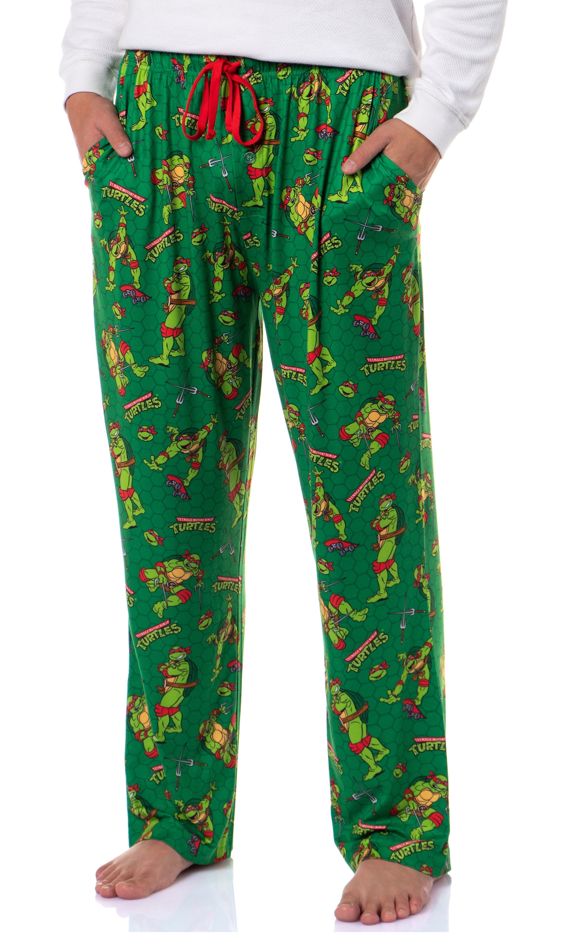 Teenage Mutant Ninja Turtles Men's Tossed Print Sleep Pajama Pants For ...