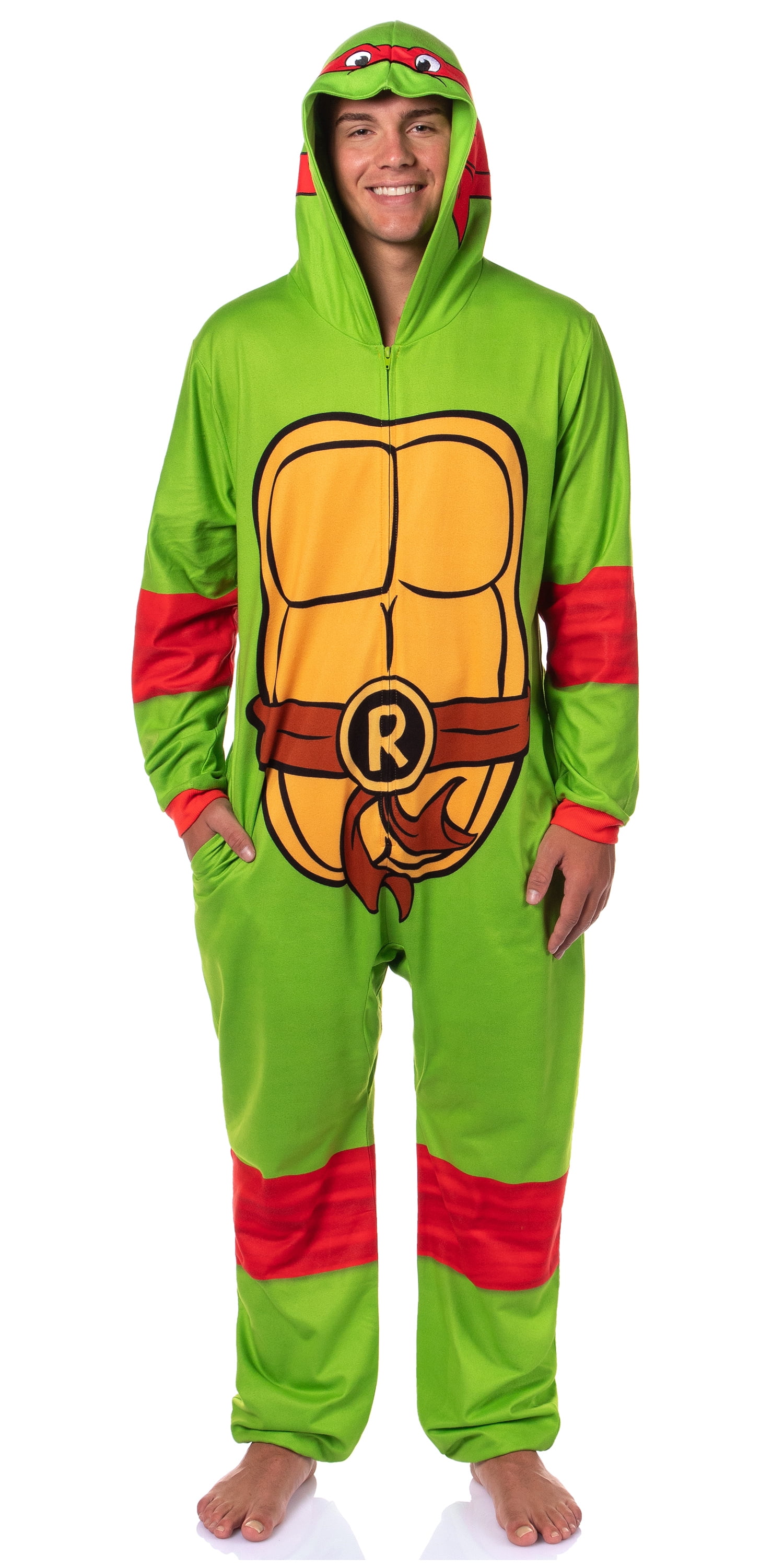 Teenage Mutant Ninja Turtles Mens' Hooded Union Suit Character Costume ...