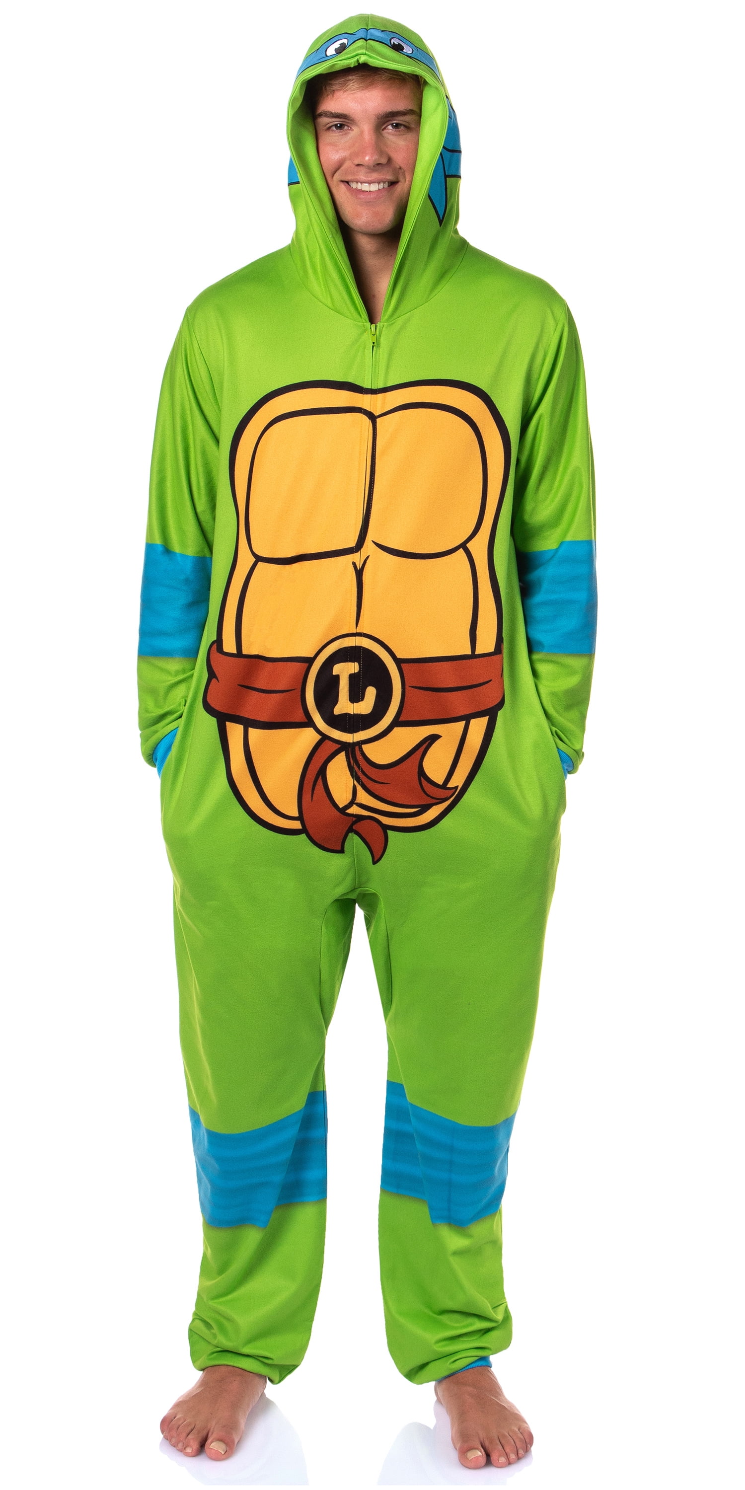 Teenage Mutant Ninja Turtles Mens' Hooded Union Suit Character Costume ...