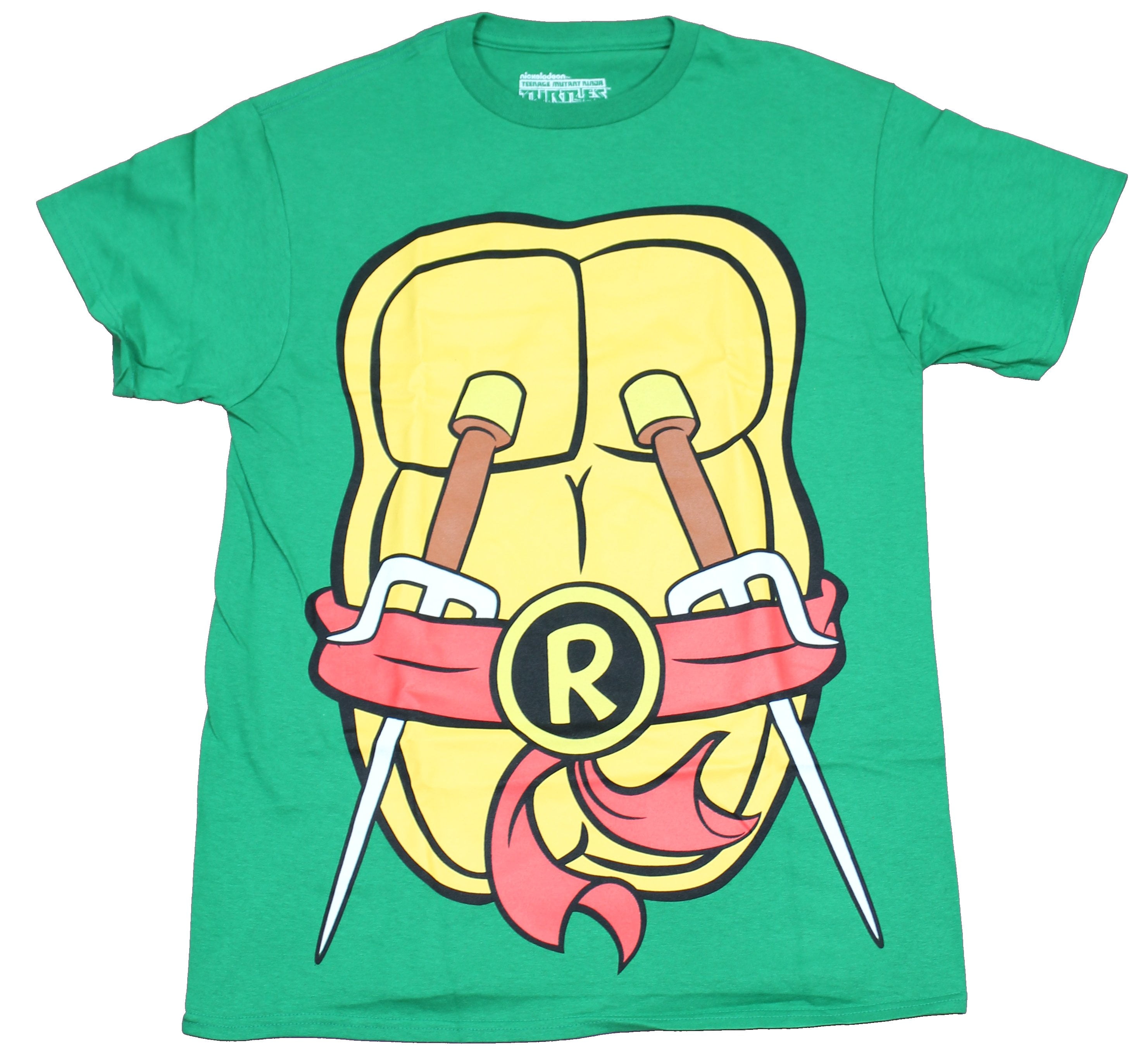 Teenage Mutant Ninja Turtles Mens T-Shirt - Raphael Sai Costume Front ...